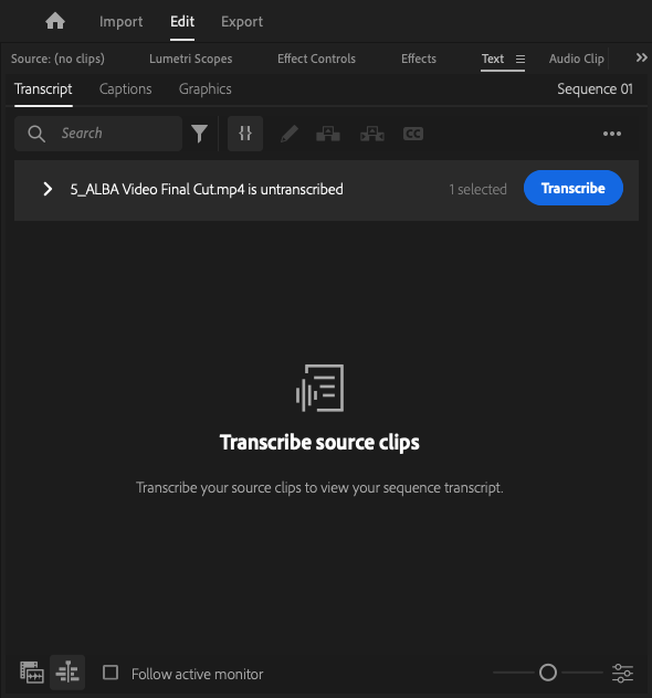 How to delete pauses and filler words with text-based editing